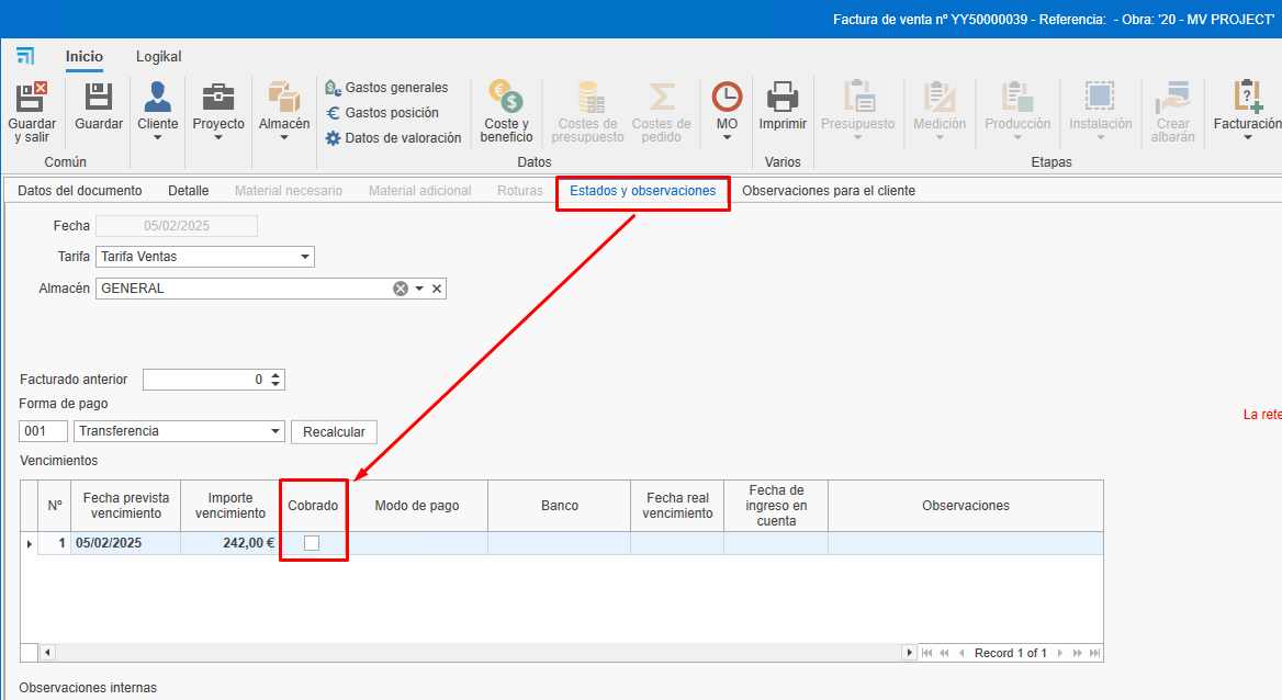 2. Facturación - Documentos