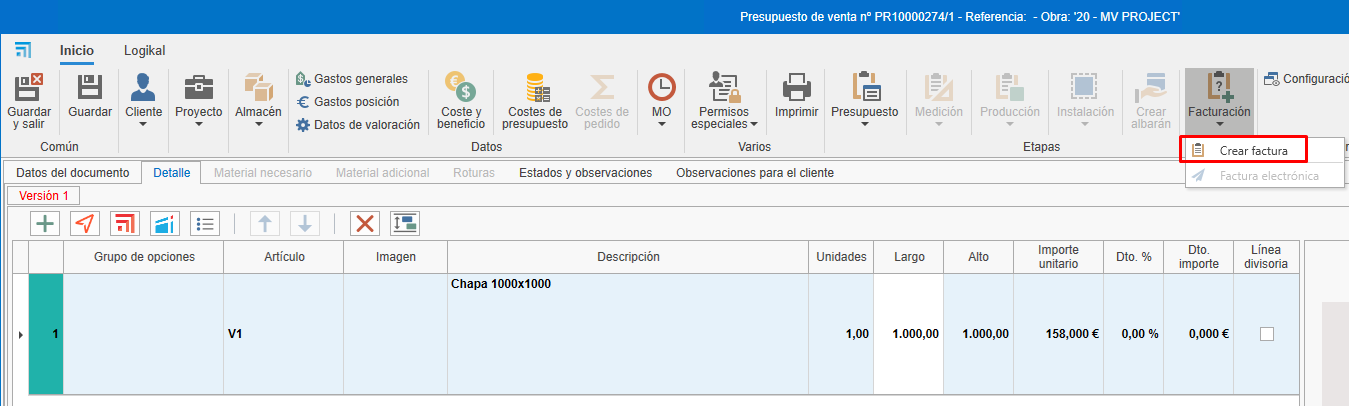 2. Facturación - Documentos